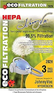 Johnny Vac Replacement Bags HEPA 202H Hydrogen – Hometech BOSCH Kitchen ...