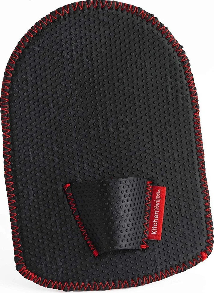 Kitchen Grips - 8.75x6" Black Pot Grabber With Finger Loop - 110307-11 ...